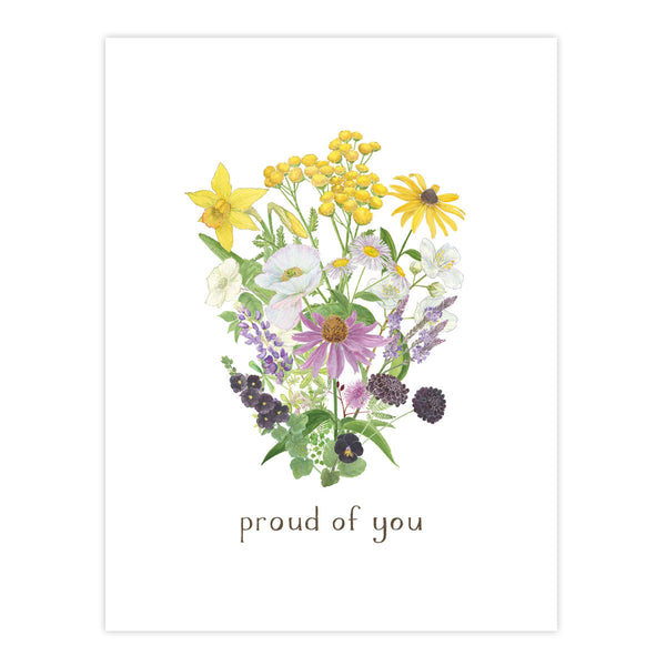 Nonbinary Pride Bouquet Card, LGBTQ Pride Greeting Card – Yardia