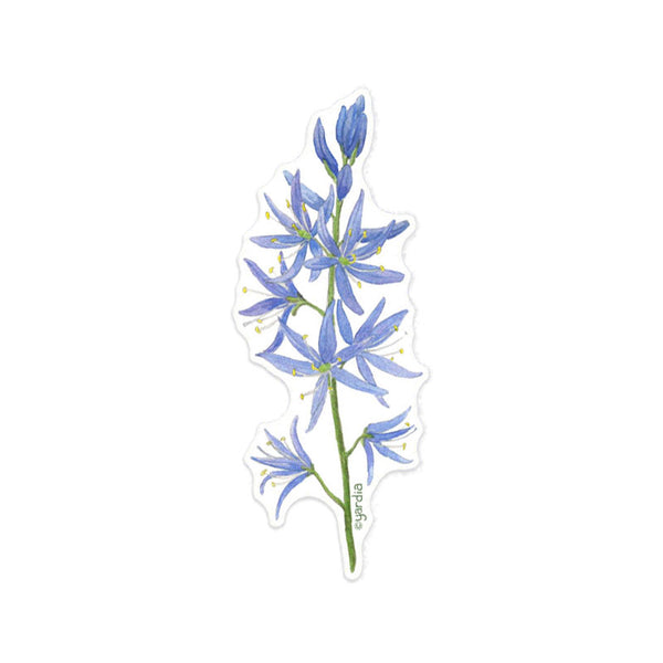 Camas Sticker - Watercolor Flower Vinyl Sticker – Yardia